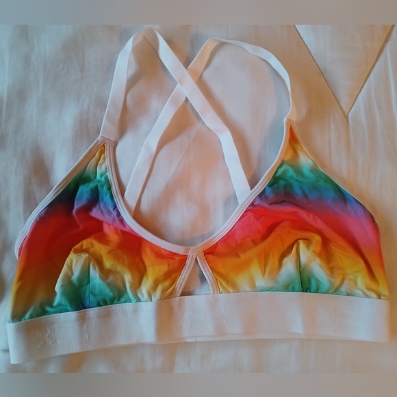 TomboyX | Intimates & Sleepwear | Tomboyx Soft Bra Rainbow Stripes ...